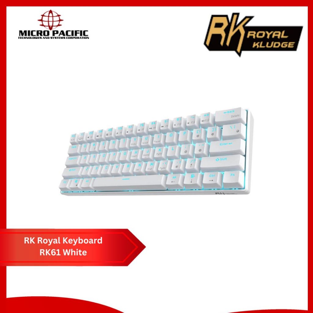 RK Royal Keyboard RK61 White | Shopee Philippines