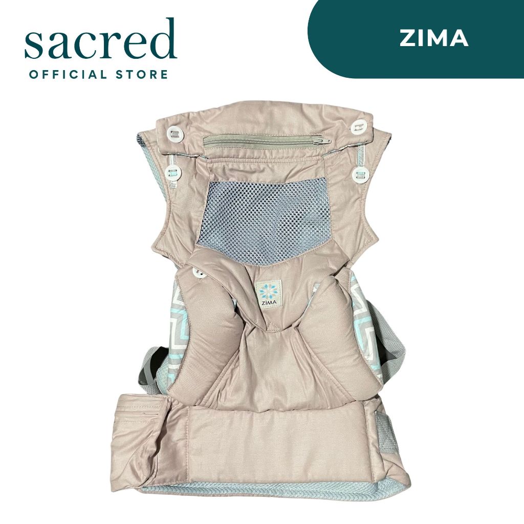Zima MESH LIGHT GRAY Ergonomic Baby Carrier Suitable for Newborns to ...