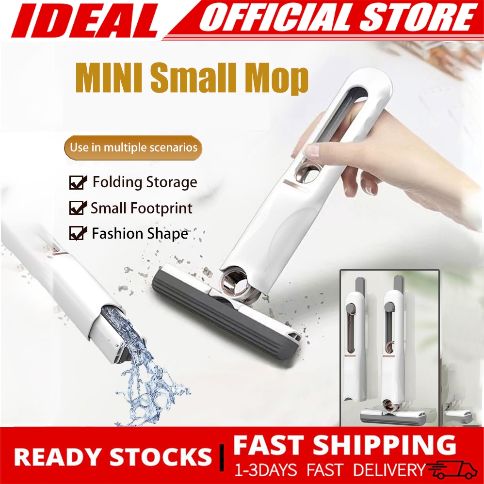 Mini Handheld Mop Portable Cleaning Mop Bathroom Car Window Glass ...
