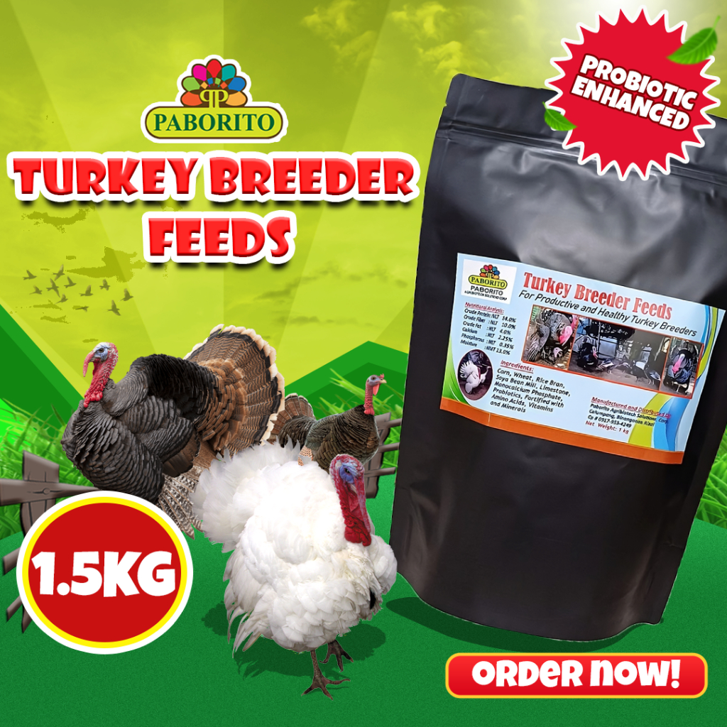 Probiotic-enhanced Turkey Breeder Feeds 1.5KG | Shopee Philippines
