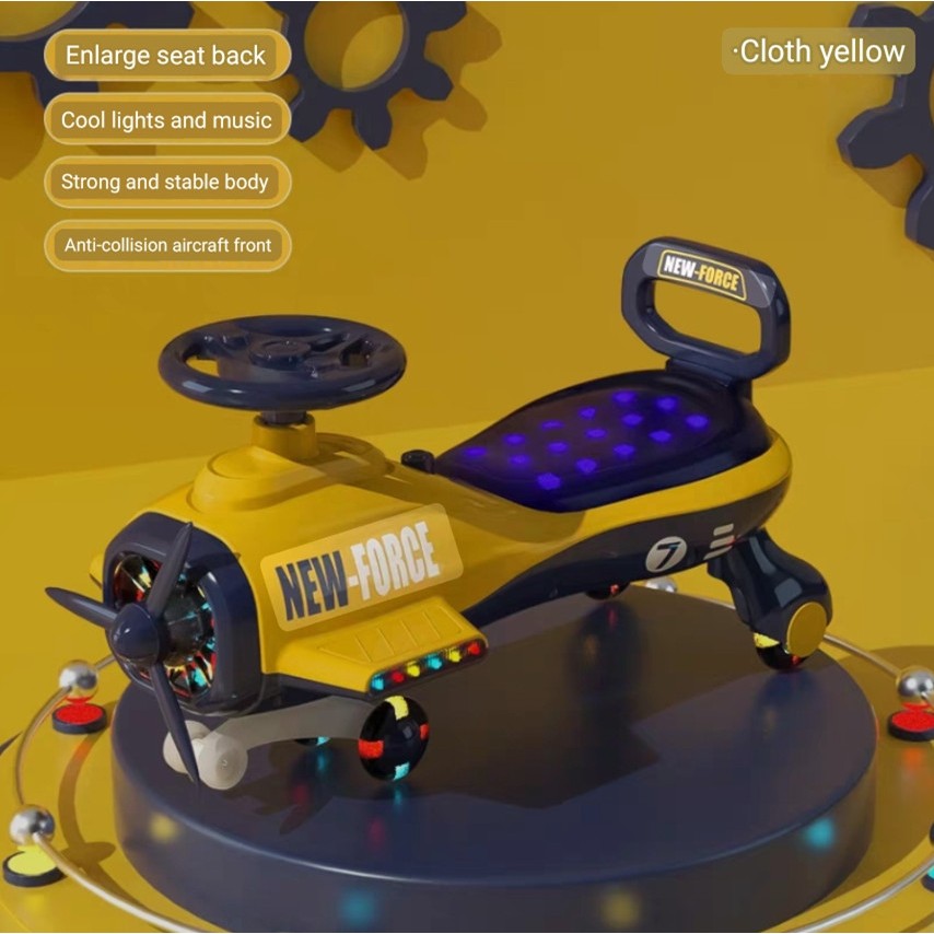 Swing car for kids baby twisting car for girls children ride on car ...