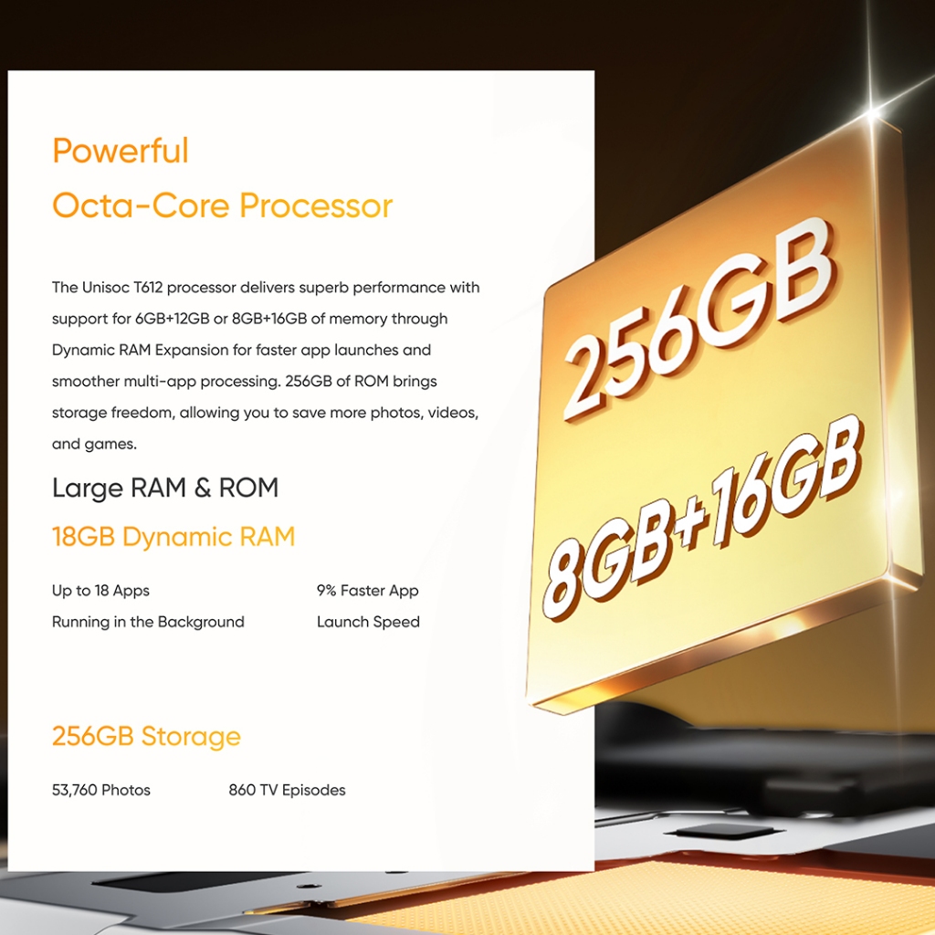 realme C61 Smartphone | 6GB+128GB / 8GB+256GB | Unisoc T612 Processor ...