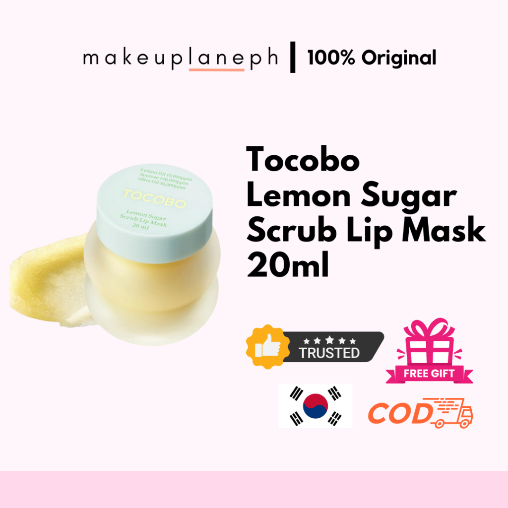 Tocobo Lemon Sugar Scrub Lip Mask 20ml | Shopee Philippines