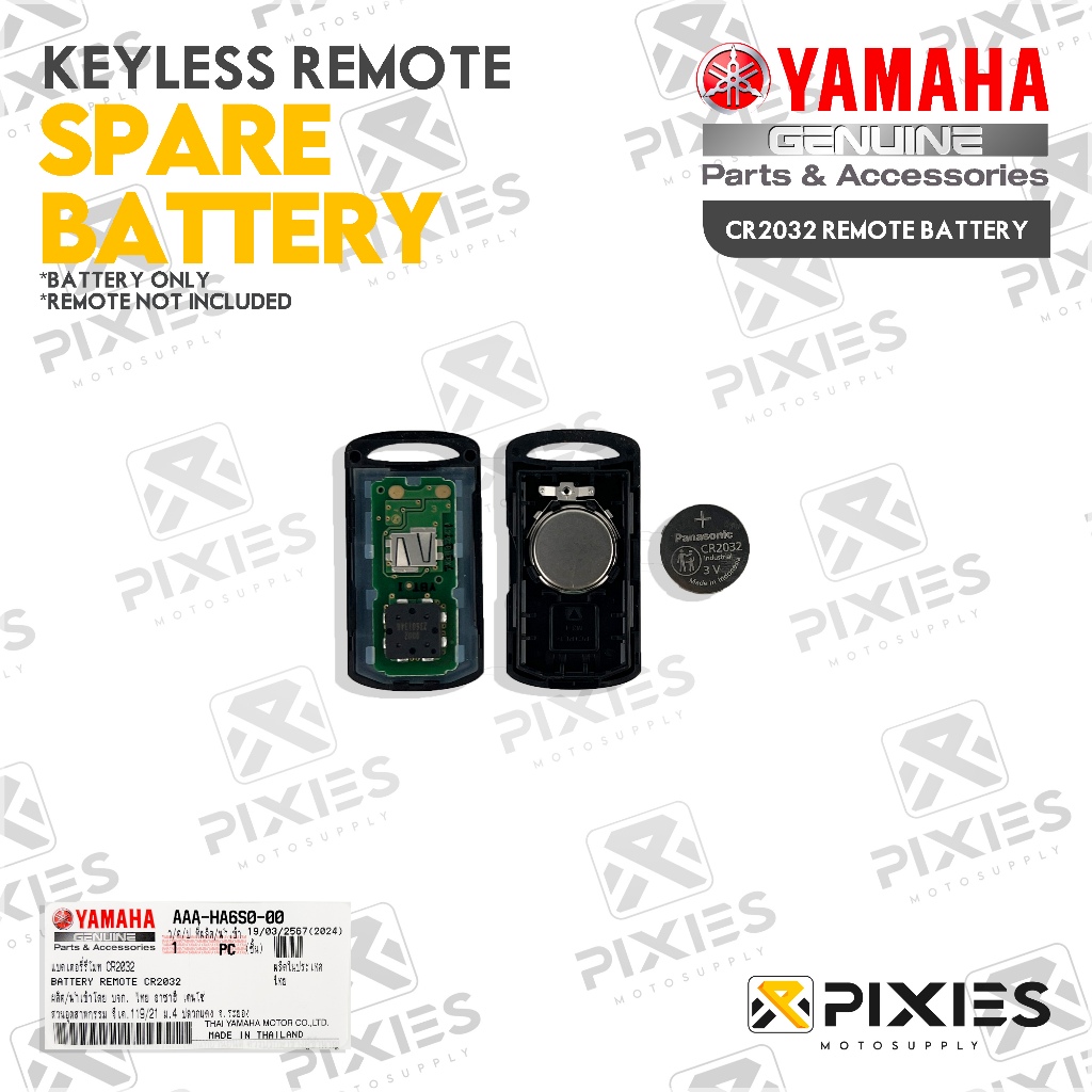 YAMAHA KEYLESS REMOTE BATTERY CR2032 NMAX XMAX AEROX SNIPER GIORNO ADV ...