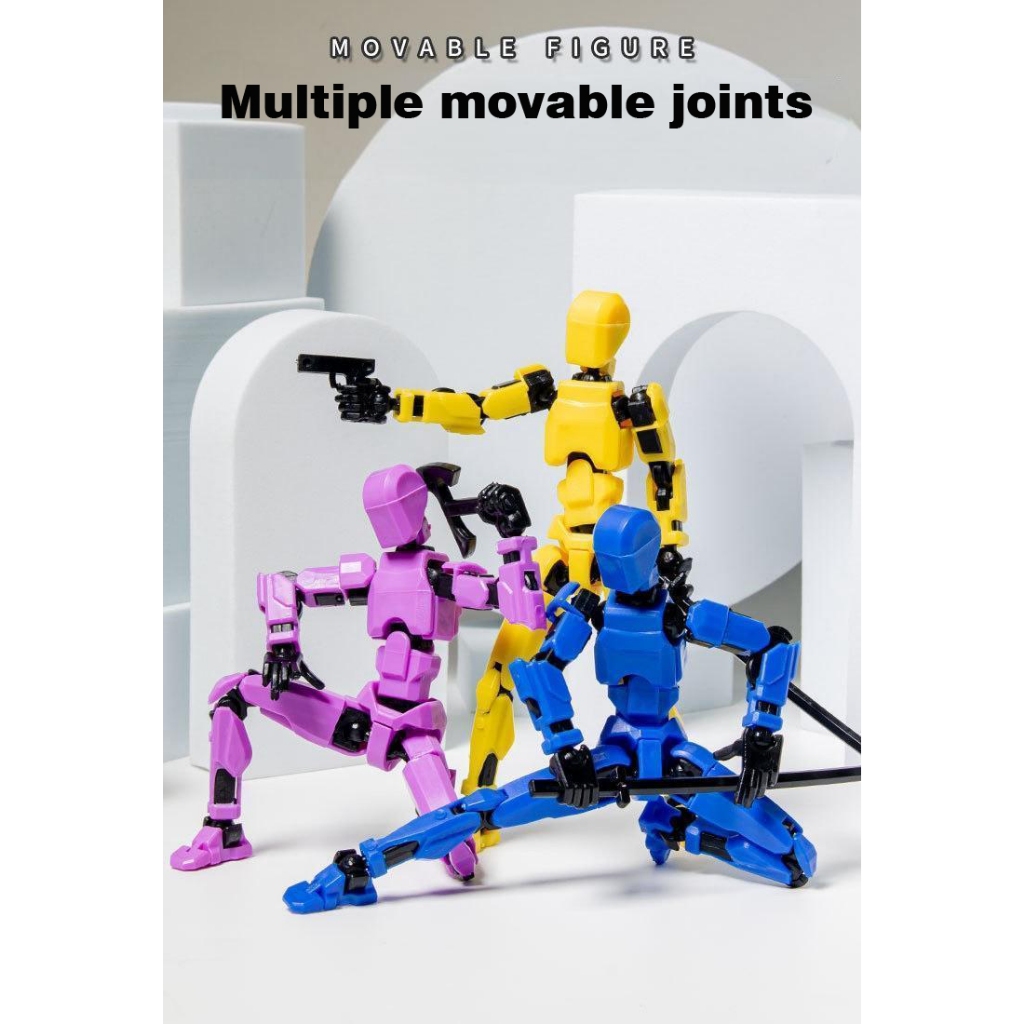 3D printed lucky dummy 13 multi-joint movable assembly doll model ...