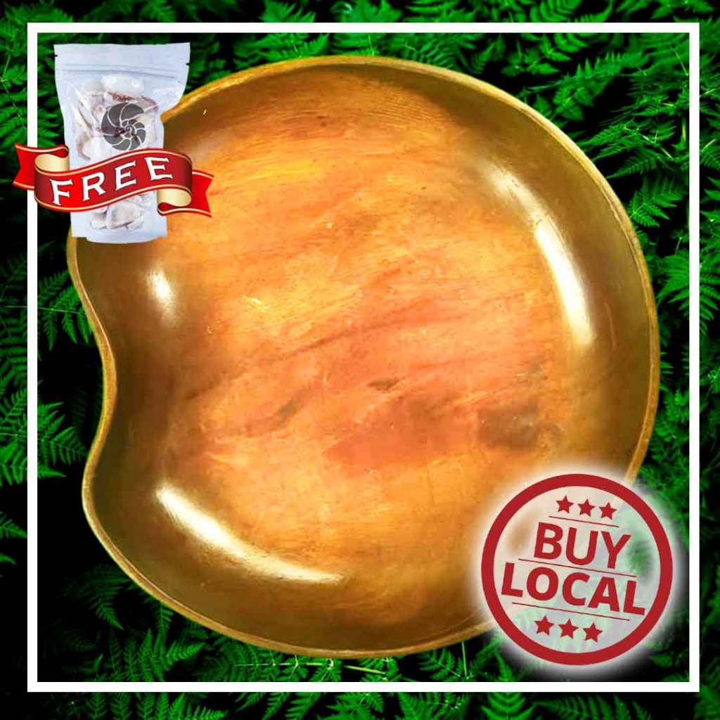 Wooden Plates - Round with side curve plates | Shopee Philippines