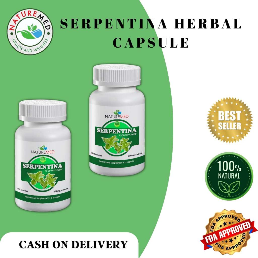 Naturemed Serpentina Capsule, 500mg ,100 Capsule | Shopee Philippines