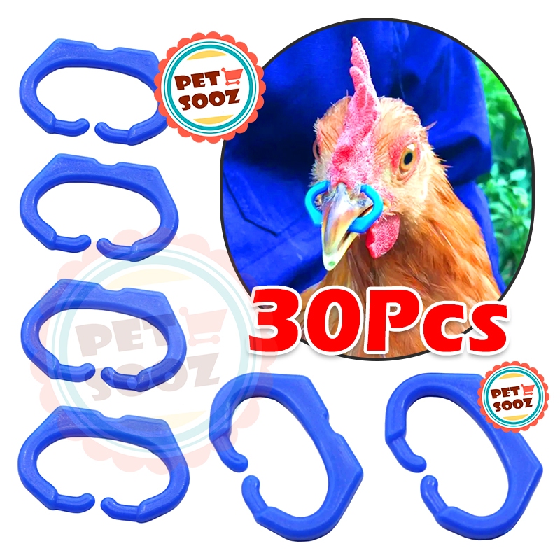 30Pcs Chicken beak clasps Plastic Chicken beak ring set Anti-pecking ...