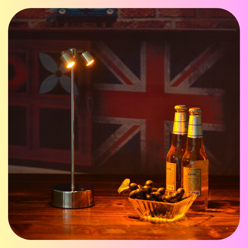 Table Lamp Touch Desk Lamp LED Display Lamp Spotlight Rechargeable Desk ...