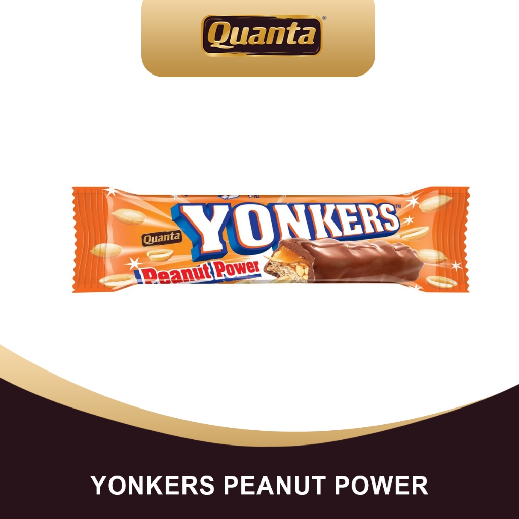 Quanta Yonkers Peanut Power Creamy Milk Chocolate 28g | Shopee Philippines