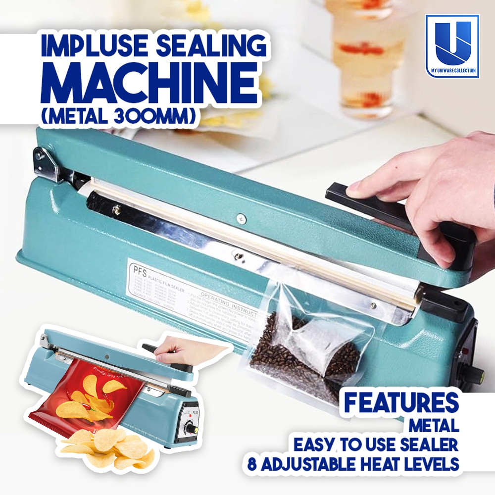 Metal Impulse Sealing Machine 300mm/12" Heavy Duty Impulse Sealer ...