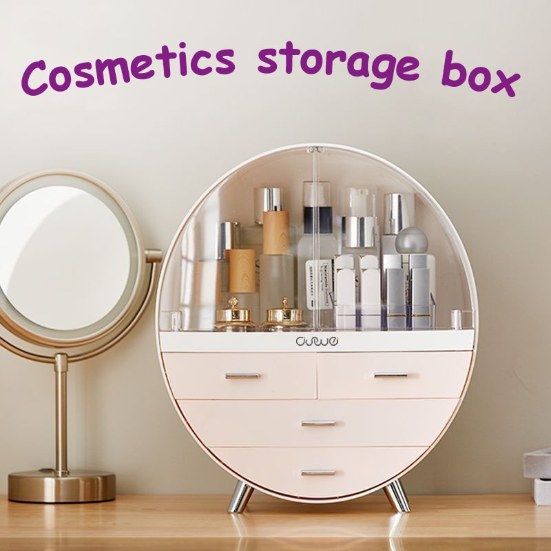 Cosmetics storage and organizing box desktop dustproof multifunctional ...