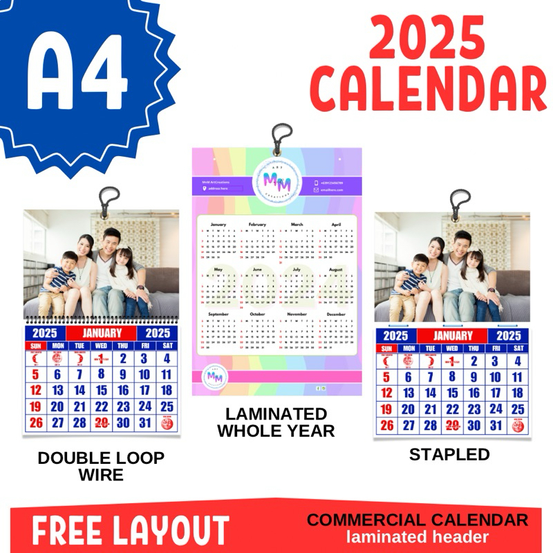 2026 Personalized, Commercial , Customizer Calendar | Shopee Philippines
