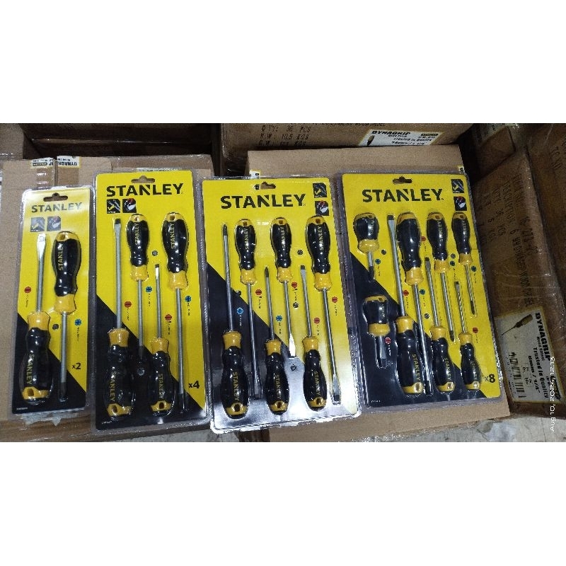 Stanley screwdriver set cushion grip ergonomic handles 66670 2pcs set ...