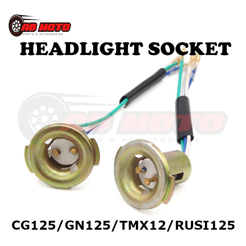 ABmoto Motorcycle Head light Socket TMX125 GN125 CG125 RUSI125 ...