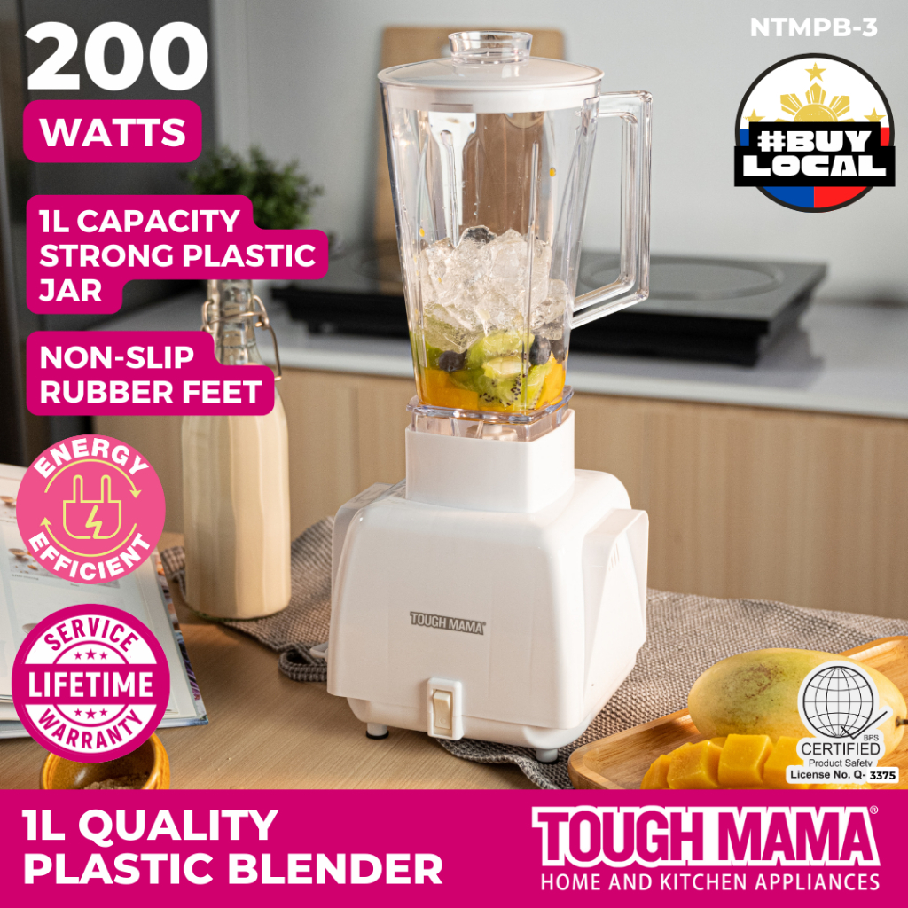 1L 200W PLASTIC WHITE PERSONAL BLENDER BL-NTMPB-3 | Shopee Philippines