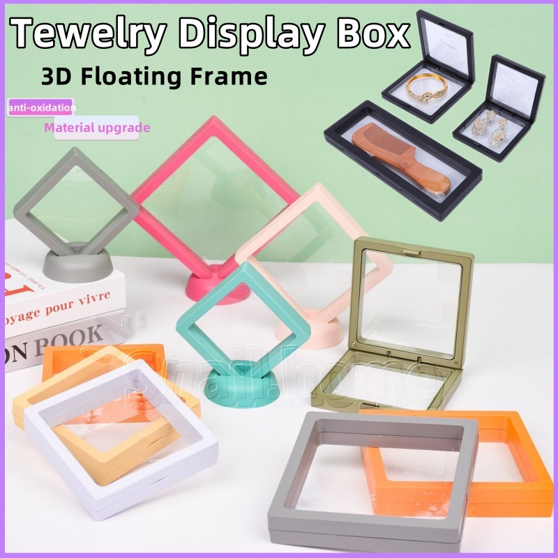 3D Floating Frame Display Jewelry Box Suspension Storage PE Film ...