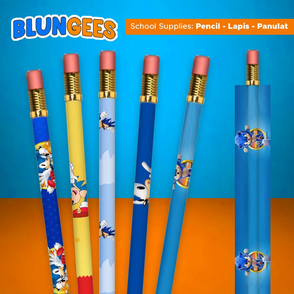 Blungees School Supplies Pencil Lapis Panulat Writing Kids - Super ...