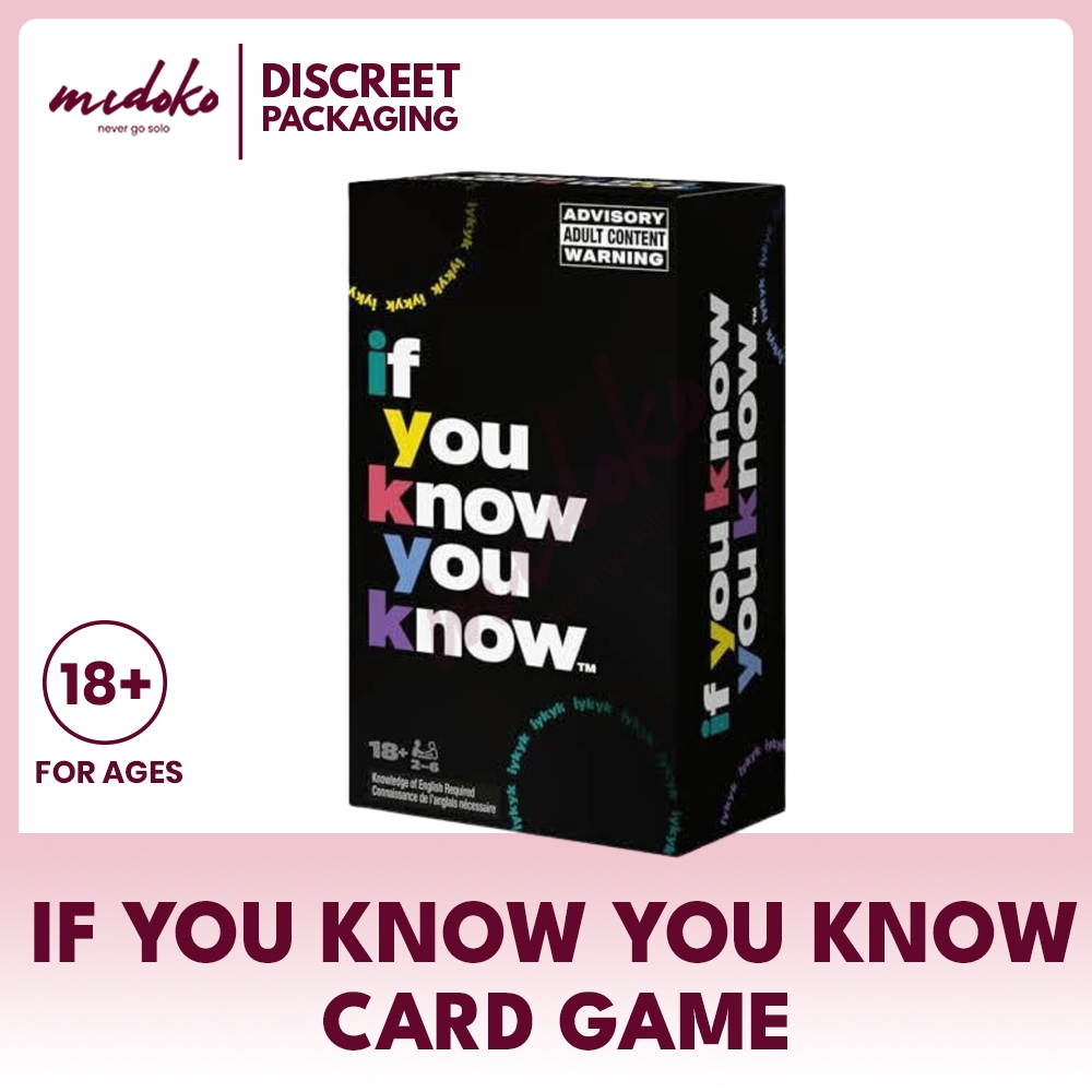 Midoko If You Know You Know The Question Card Game | Shopee Philippines