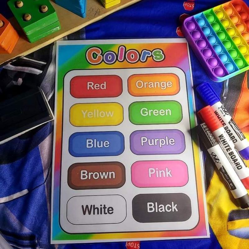 Laminated Colors Chart A4 size | Shopee Philippines