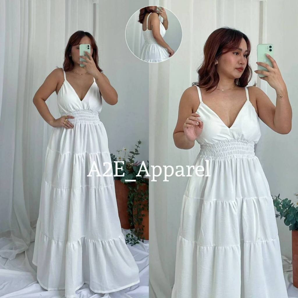 A2E | Hazel Dress | Sleeveless Padded Beach Summer Dress | Shopee ...