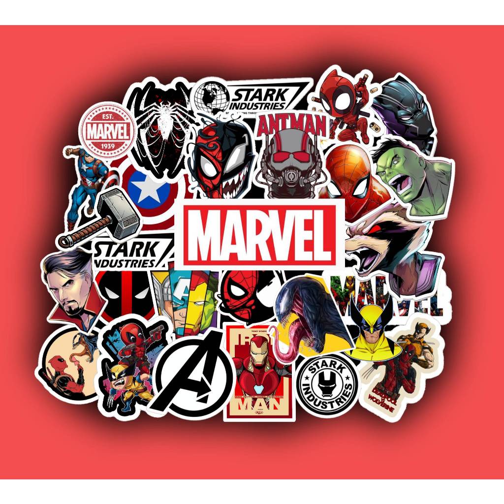 MARVEL waterproof Vinyl Stickers | Shopee Philippines