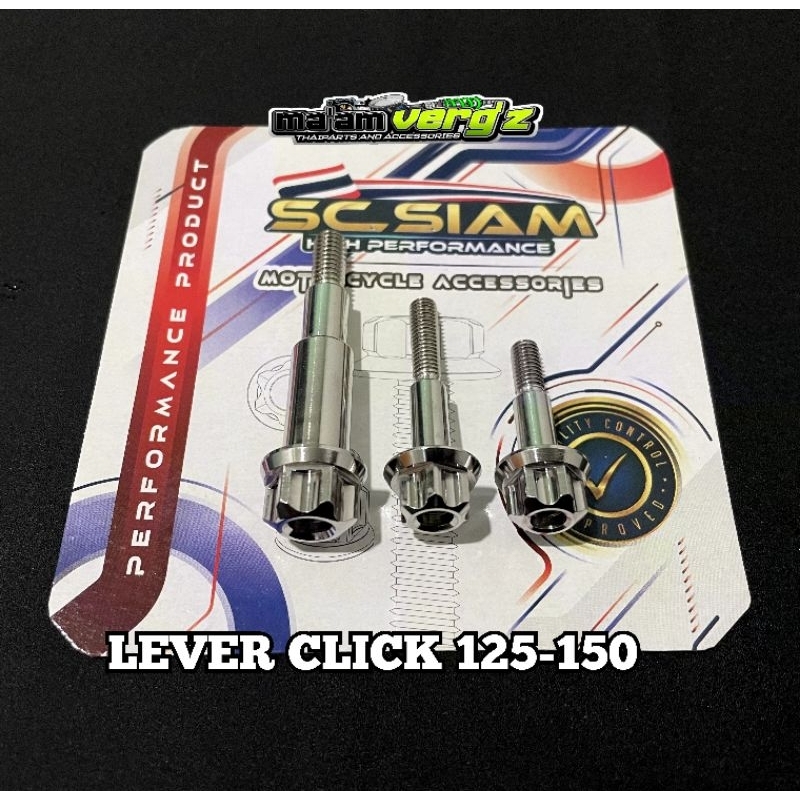 CLICK 125-CLICK 150 CNC GEAR TYPE BOLTS (PER PARTS) | Shopee Philippines