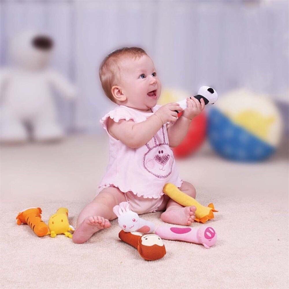 Kangaroomom Animals Baby Rattles Soft Plush Toys Handing Sounder Bell ...