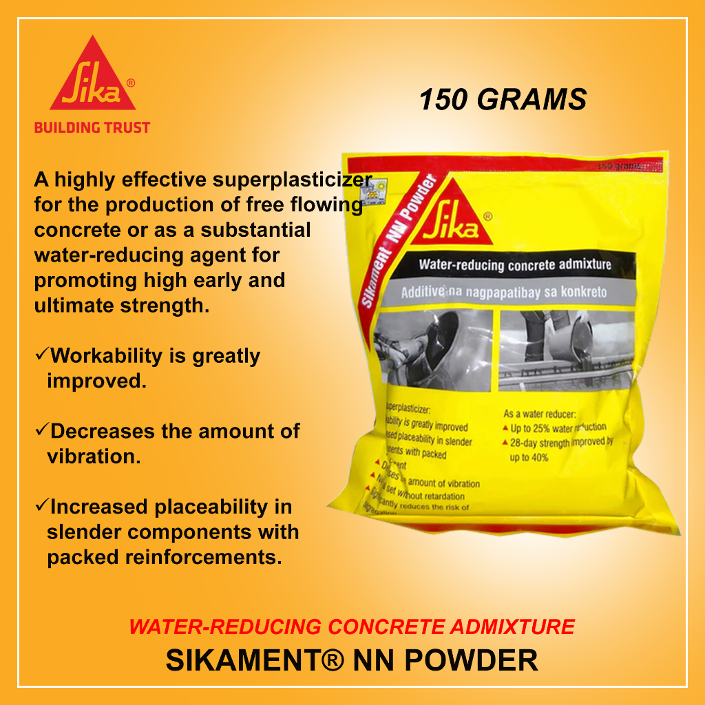 Sika Sikament NN Powder 150 Grams Water-Reducing Concrete Admixture | Shopee Philippines