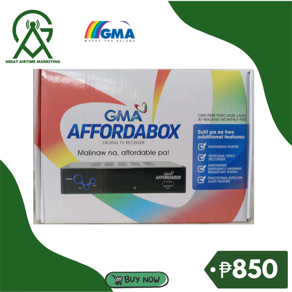GMA AFFORDABOX DIGITAL TV RECEIVER | Shopee Philippines