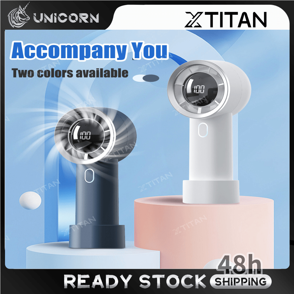 XTITAN Mini Fan Strong Wind 100 Gear Wind Speed Metal Body Digital ...
