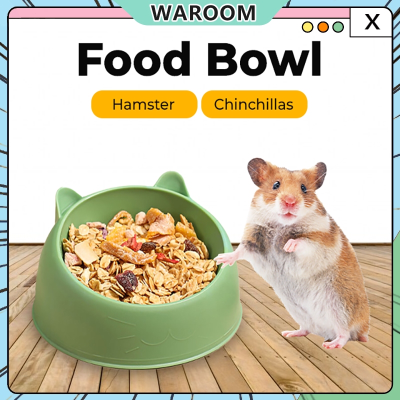 Hamster Food Bowl Small Pet Plastic Feeding Bowl For Rabbit Hedgehog ...
