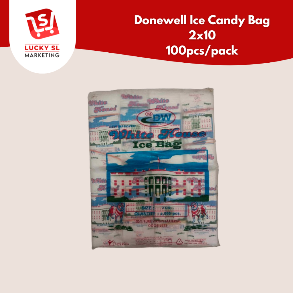 Donewell Ice Candy Bag 2X10 100pcs/pack | Shopee Philippines