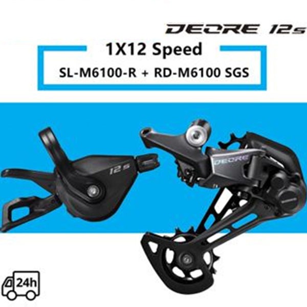 Shimano Deore M6100 12 Speed Groupset MTB M6100 Shifter Lever RD M6100 SGS Rear Derailleur Bike ...