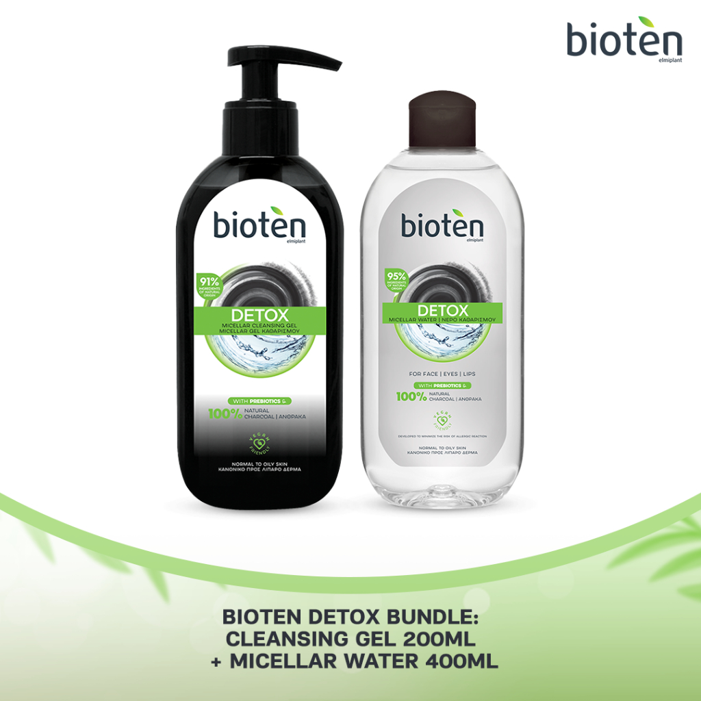 Bioten Detox Bundle: Cleansing Gel (200ml) + Micellar Water (400ml ...