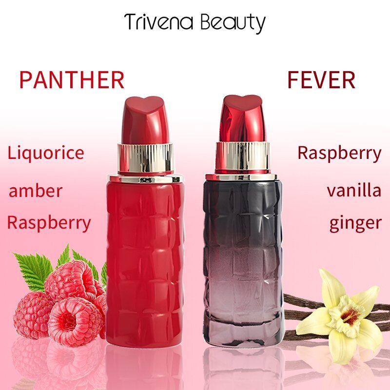 Trivena LIPSTICK FEVER WOMEN'S PERFUME Fruity COLLECTION Long-lasting ...