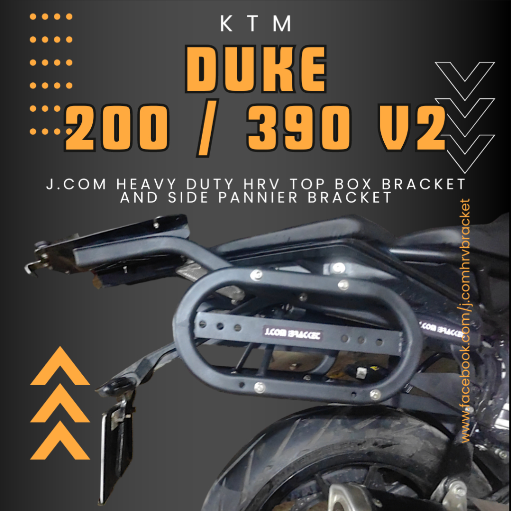 KTM DUKE 200 / 390 V2 (2020) J.COM HRV Bracket and Side Pannier Bracket ...