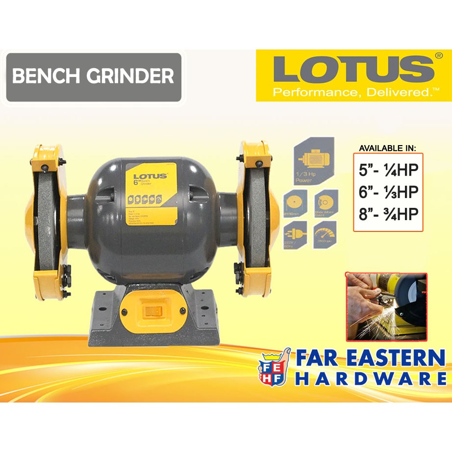 LOTUS Bench Grinder 5" 6" 8" LTPTCD | Shopee Philippines