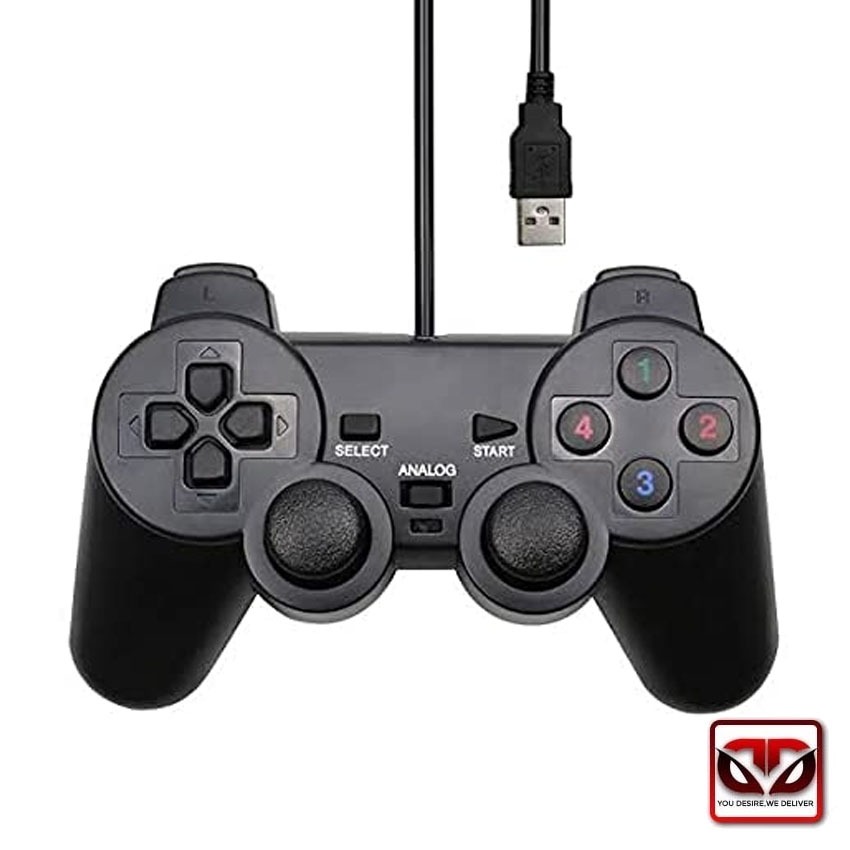 D&D Black USB Wired Controller for PSP/PC/Android Phone Game Gamepad ...