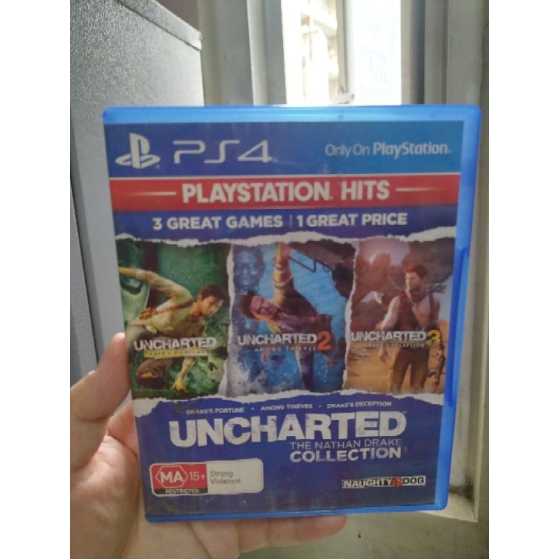 Nathan Drake Collection Uncharted Part 1-2-3 PS4 Game Used | Shopee ...