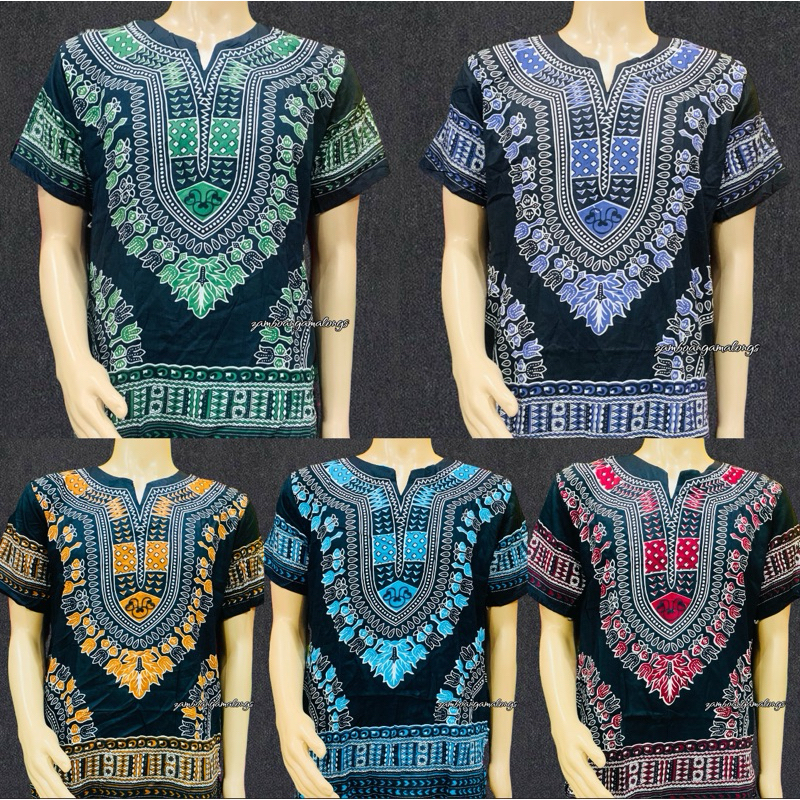 Dashiki African Batik Boho Tribal Shirt Halumna Kukuh Maleo Brand Free ...