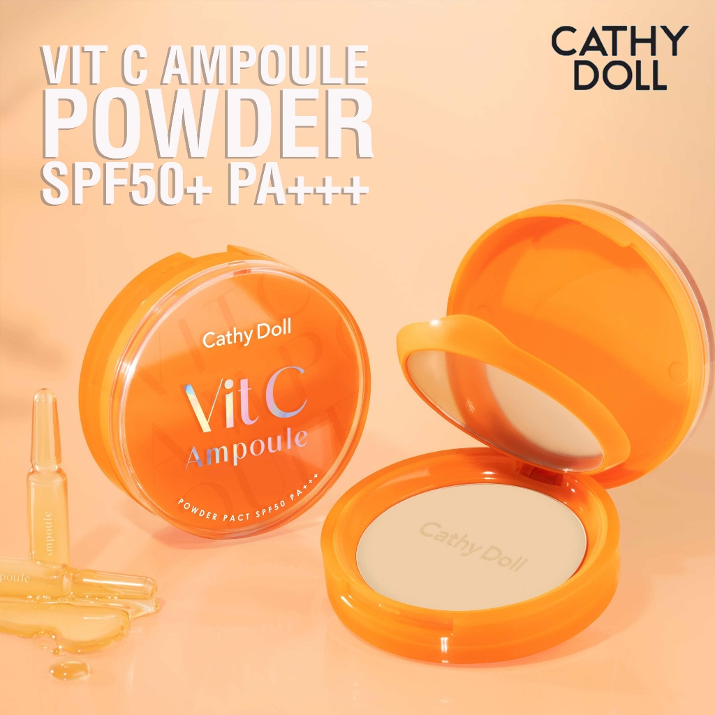 Cathy Doll Vit C Ampoule Powder Pact SPF50 PA+++ 12g | Shopee Philippines