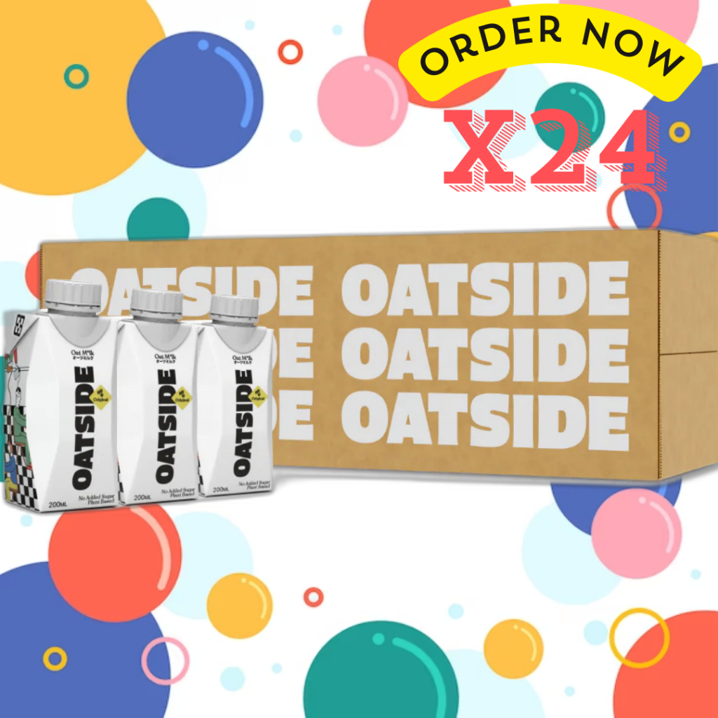 OATSIDE BARISTA BLEND OAT MILK 200ML X 24 PCS POCKET PACKS PLANT BASED ...
