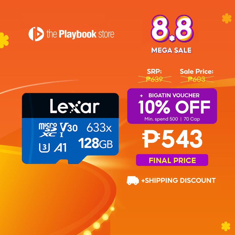 Lexar High Performance 64GB/128GB Blue 633x microSDXC UHS-I Card Micro SD Card with SD Adapter ...