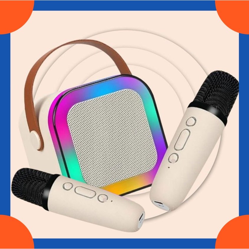 K12 Portable Home Mini Karaoke Wireless Audio Speaker Bluetooth Microphone KTV Karaoke Machine ...