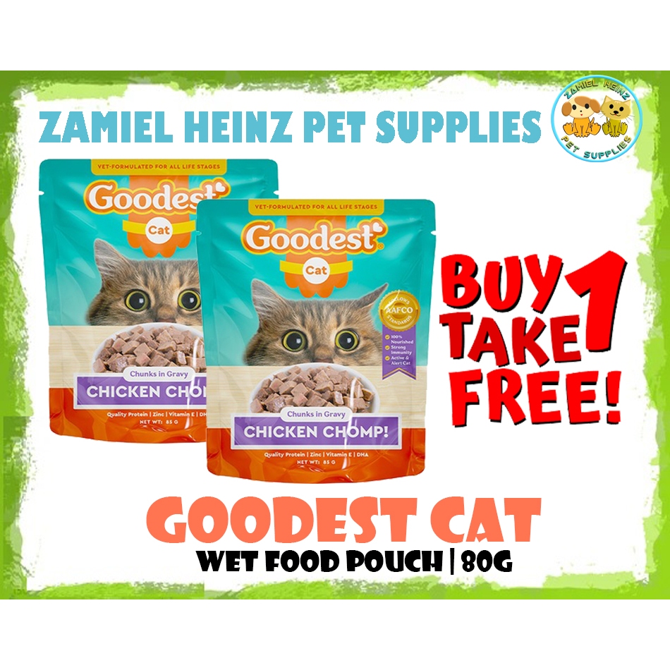 Goodest CAT wet food CHICKEN CHOMP - 85g (BUY1 GET1 FREE) | Shopee ...