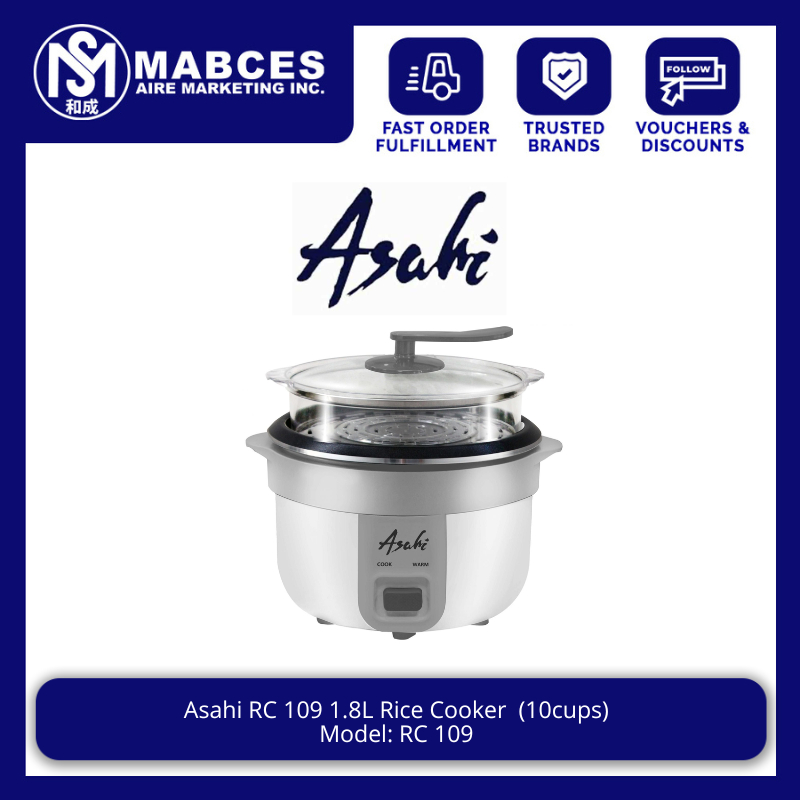 Asahi RC 109 1.8L Rice Cooker (10cups) | Shopee Philippines
