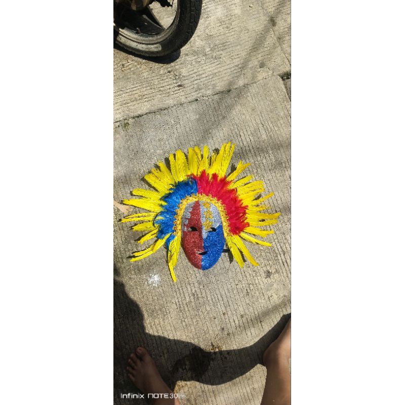 Philippines inspired maskara festival with feathers and glitter design ...