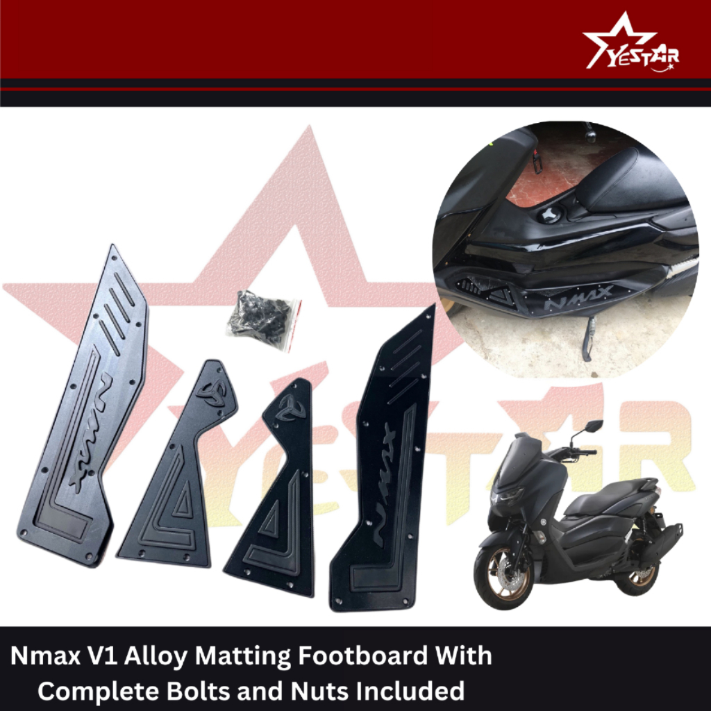 Yamaha Nmax 2019 V1 Matting Footboard With Complete Bolts and Nuts ...
