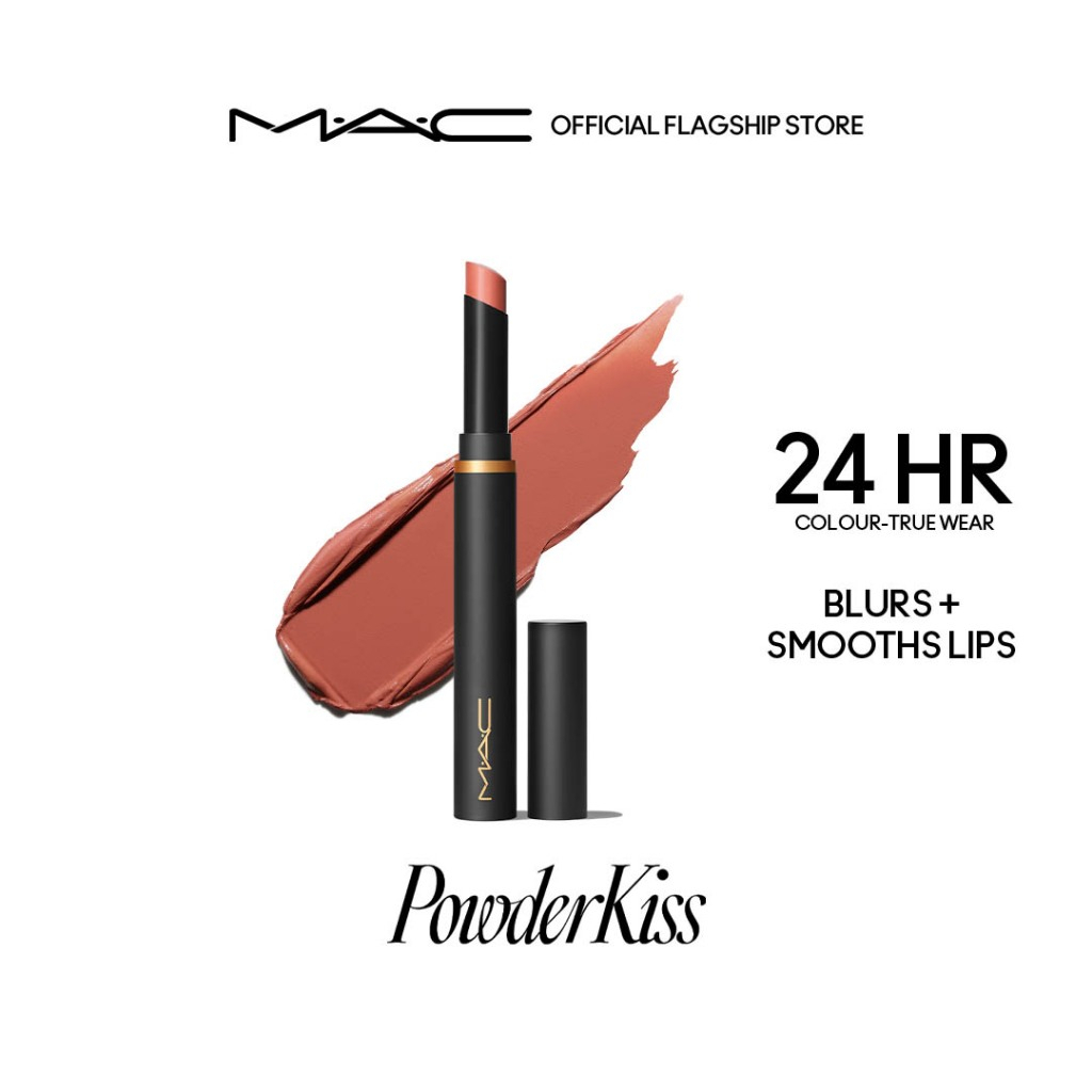 MAC Powder Kiss Velvet Blur Slim Stick hydrating lipstick with mega ...